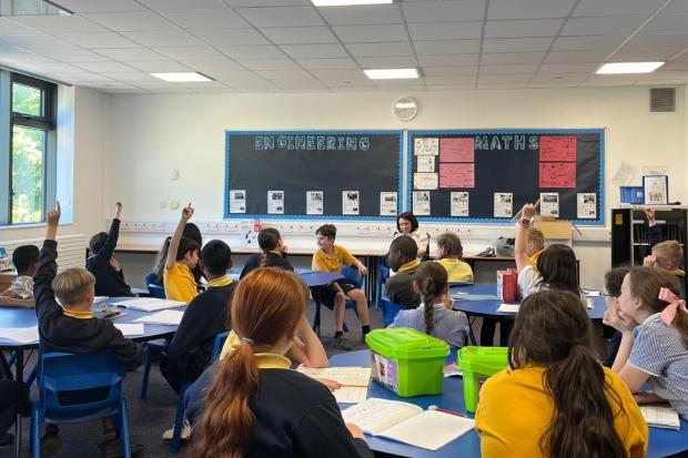 Primary school pupils quiz Glasgow MSP during special visit