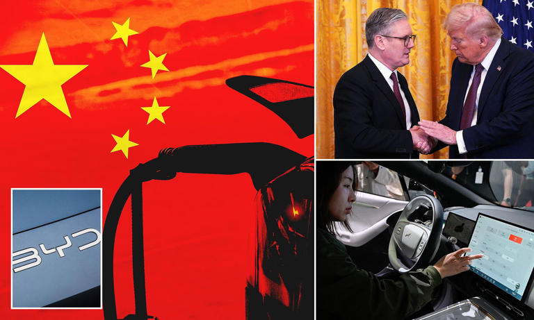 Will Trump block cheap Chinese EVs being sold in Britain over security ...