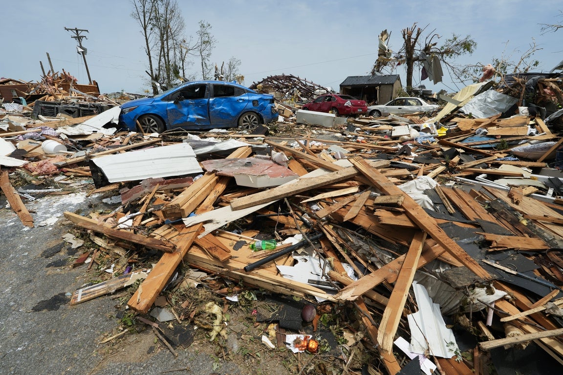 Stunning photos show massive damage from tornadoes in central U.S.