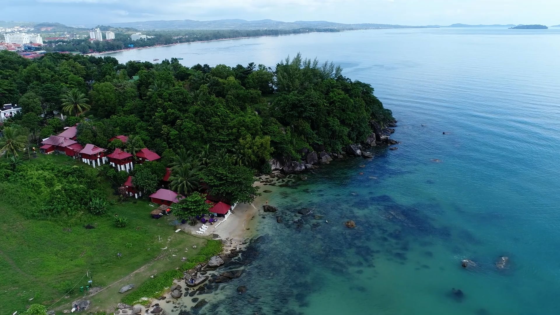 Sihanoukville Port to Koh Rong: Drone Tour of Cambodia's Coastal Gem
