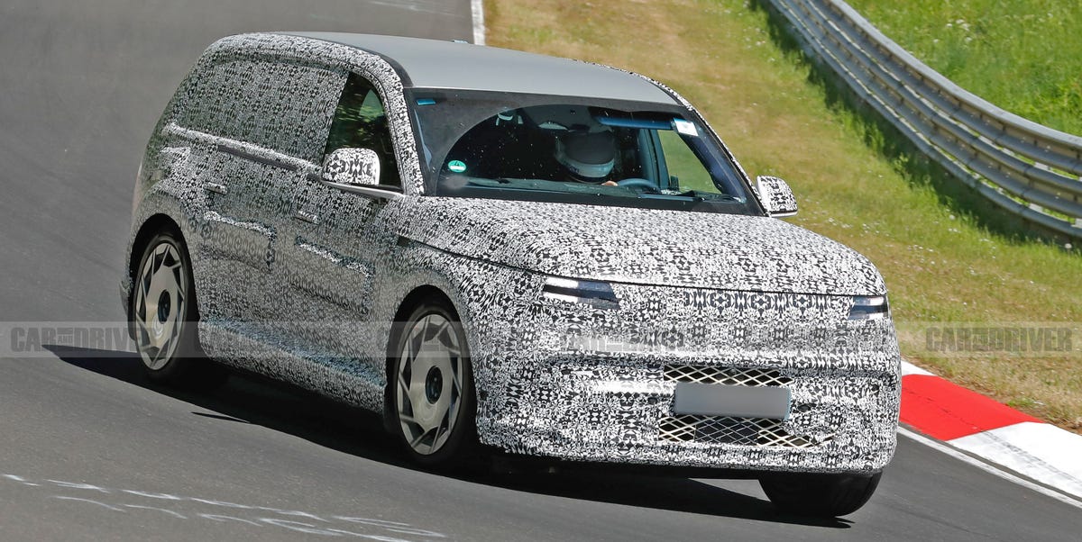 2026 Genesis GV90 Electric Flagship SUV Looks Massive in Spy Photos