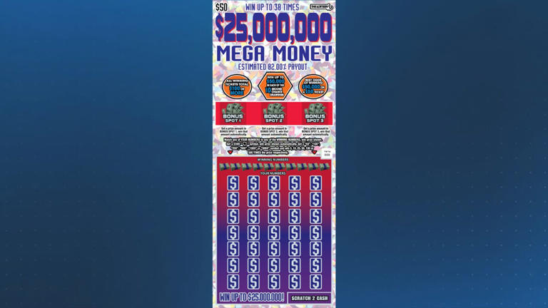Mass. Lottery’s new $50 scratch ticket features $25 million grand prize
