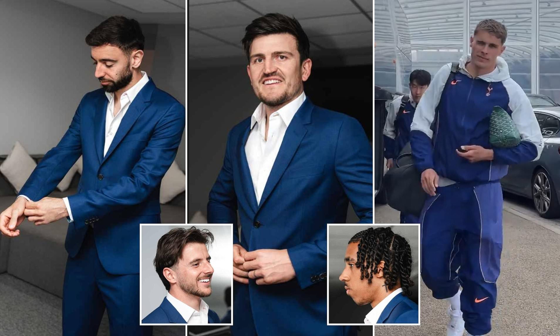 Man United suit up as they get fitted for the Europa League final in £ ...