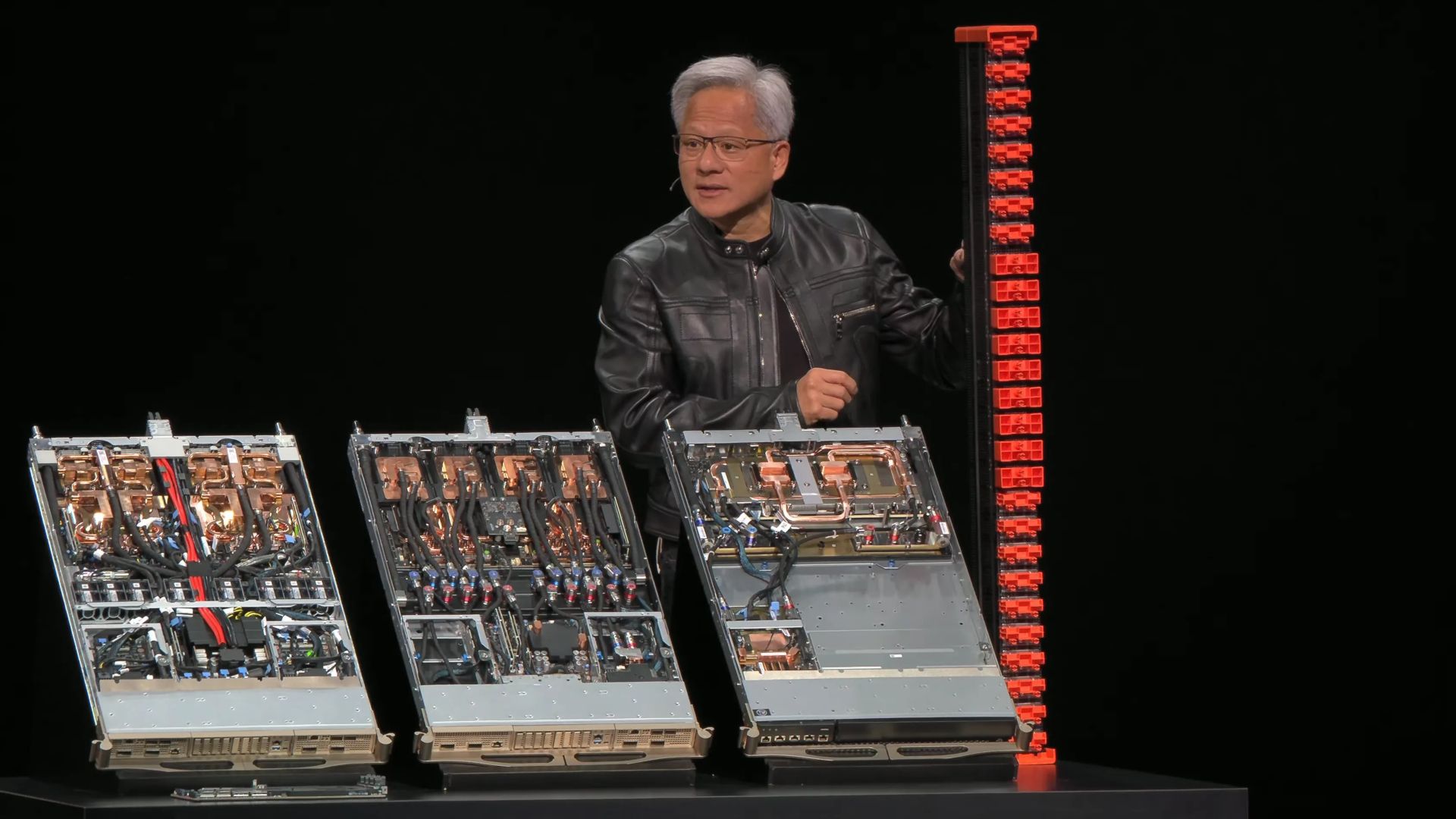Nvidia's Jen-Hsun Huang boasts that one spine of its new NVLink Fusion ...