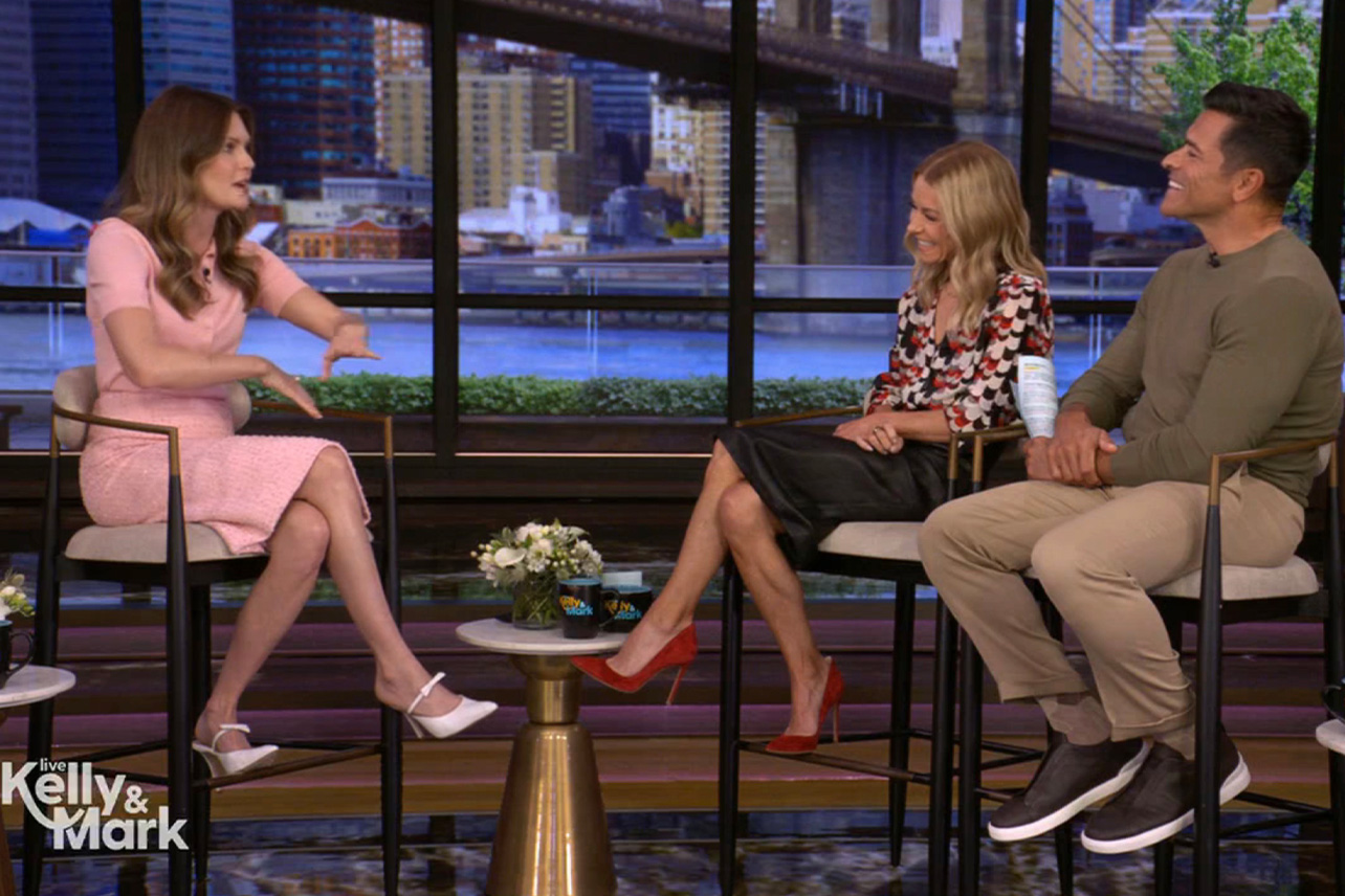 Meghann Fahy Admits On ‘Live’ That She Kicked Jennifer Coolidge In The ...