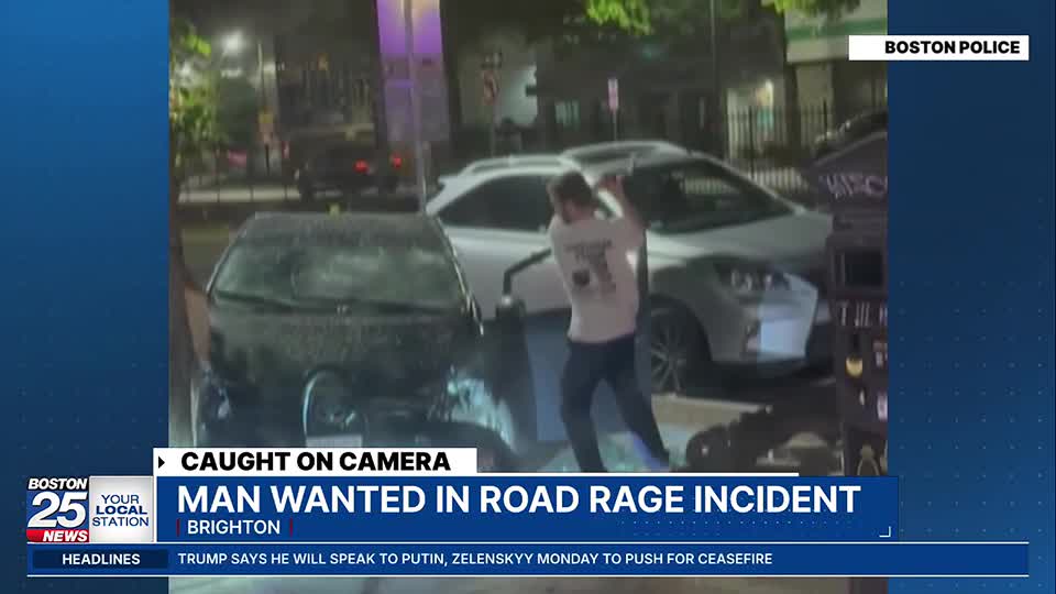 Search continues for man caught on video smashing car with hatchet in ...