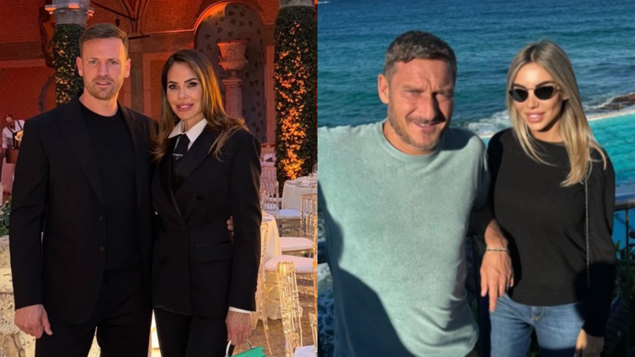 Ilary Blasi, Bastian Muller, Francesco Totti e Noemi Bocchi per la ...