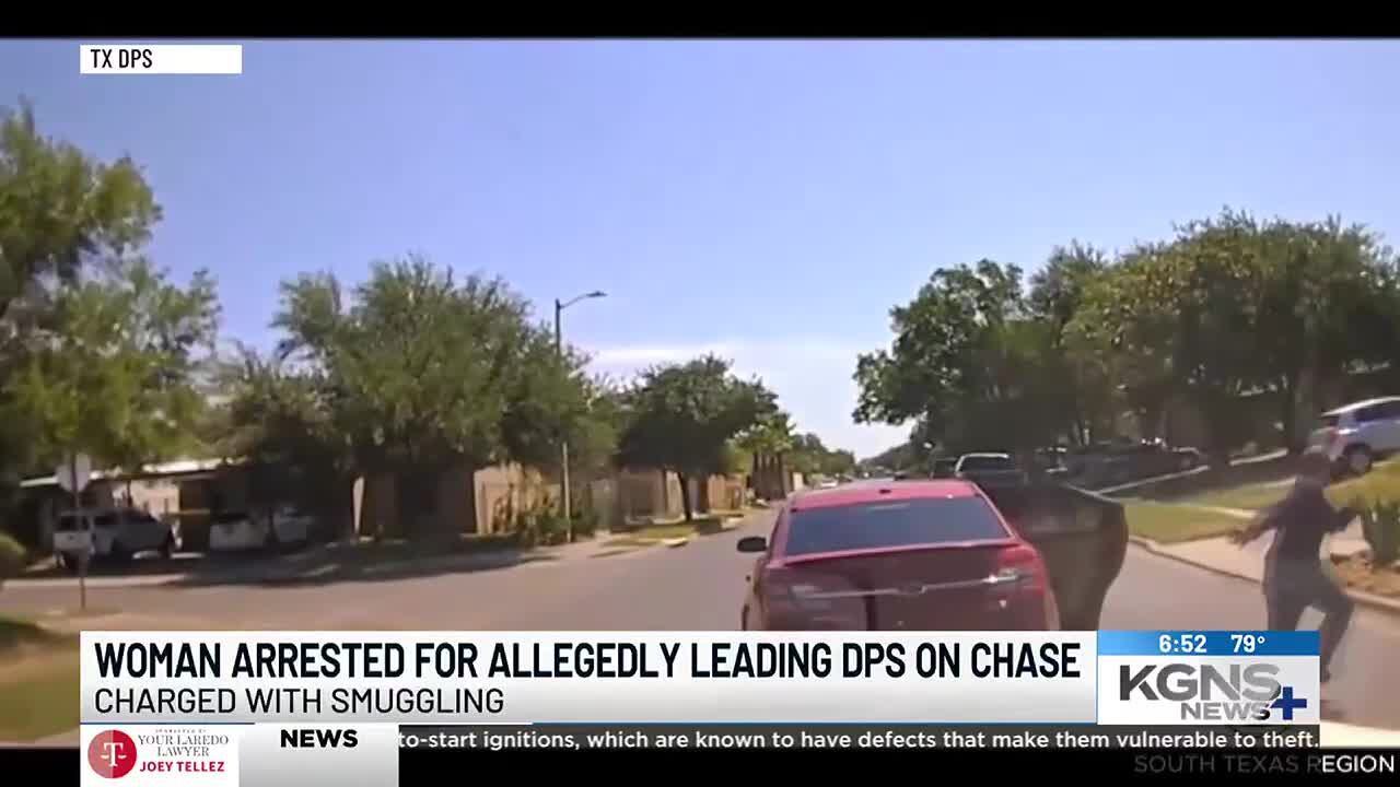 DPS: Woman crashes after chase in Laredo, faces smuggling charge
