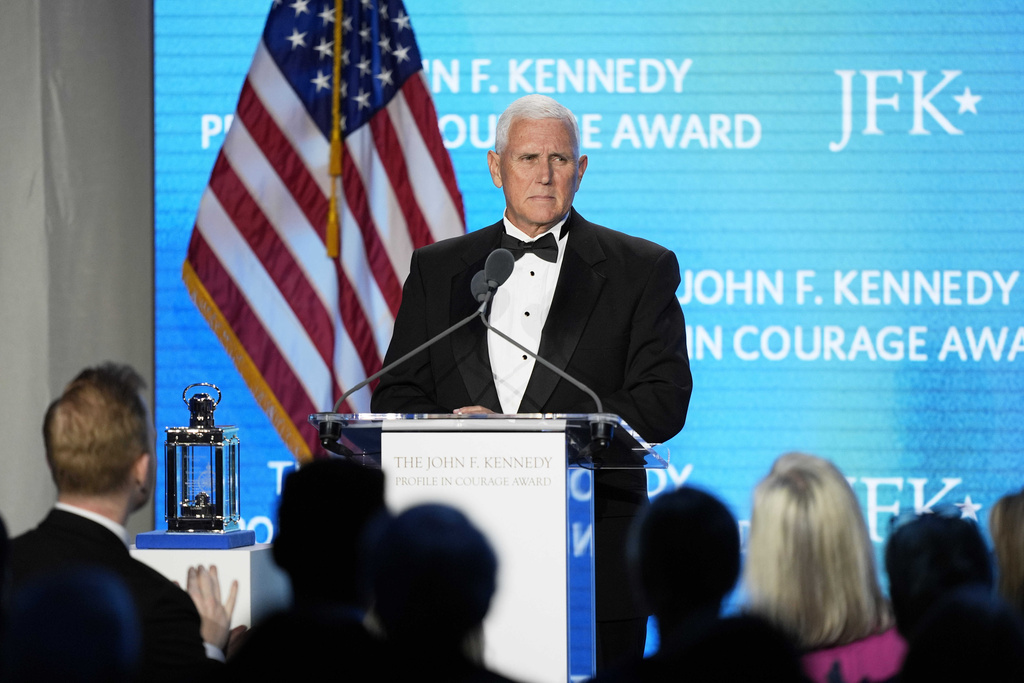 Pence speaks in North Carolina against broad Trump tariffs and praises House on tax bill