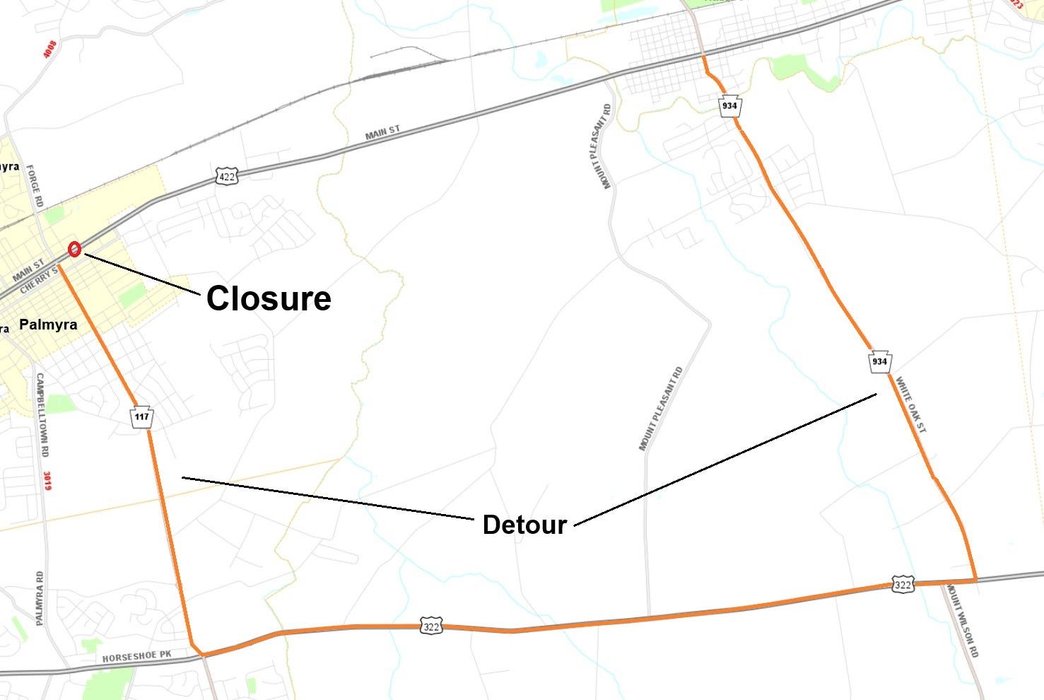 Sinkhole shuts down Route 422 in Lebanon County; emergency repairs ...