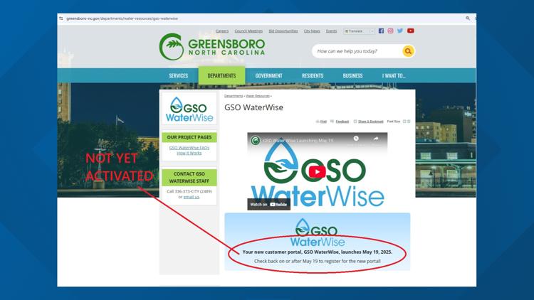 City of Greensboro water billing and payment system now working