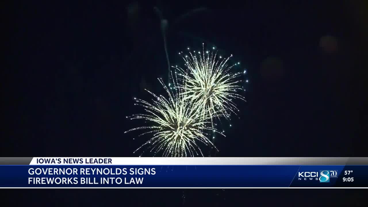 Gov. Kim Reynolds signs 25 bills, including fireworks and school ...