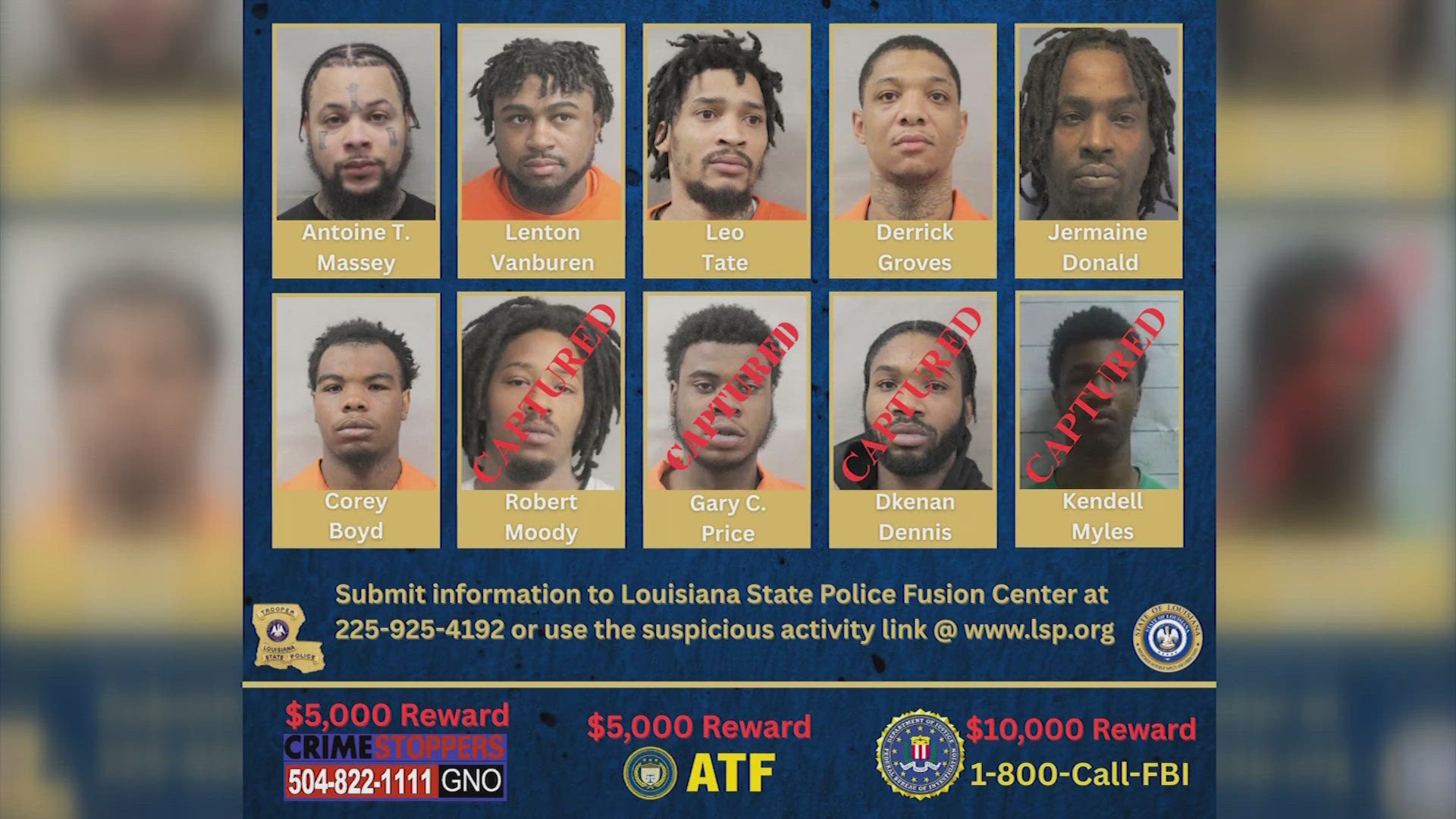 Fourth escaped inmate captured in New Orleans after jail break