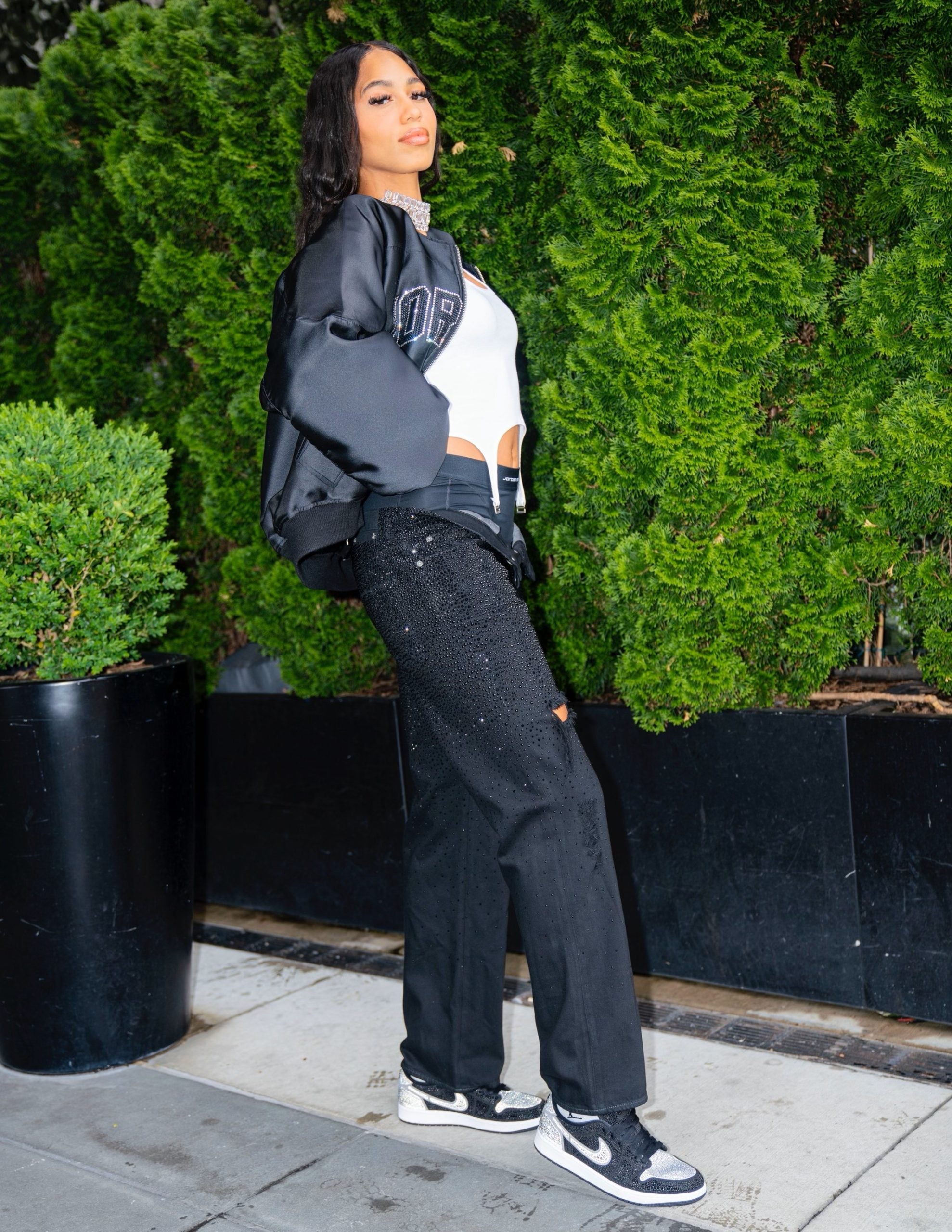 New York Liberty’s Isabelle Harrison Hit The Court In Swarovski