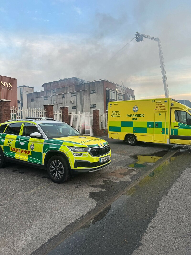 Man hospitalised after major fire at industrial estate in Galway City