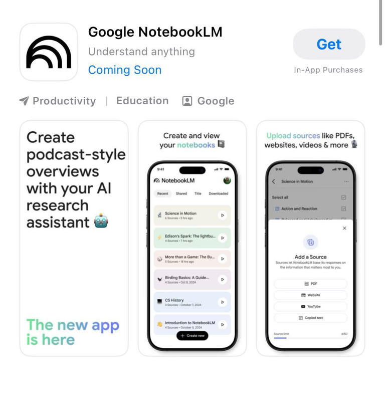 An exclusive look at Google's NotebookLM app on Android and iOS