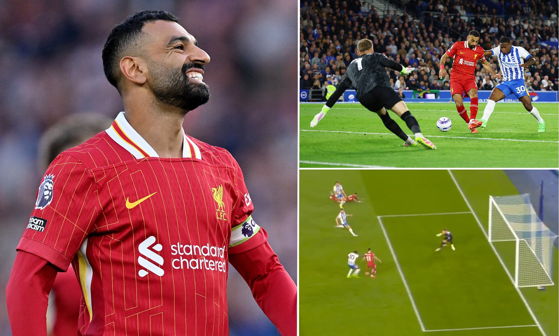 Liverpool star Mo Salah leaves fans stunned after missing open goal ...