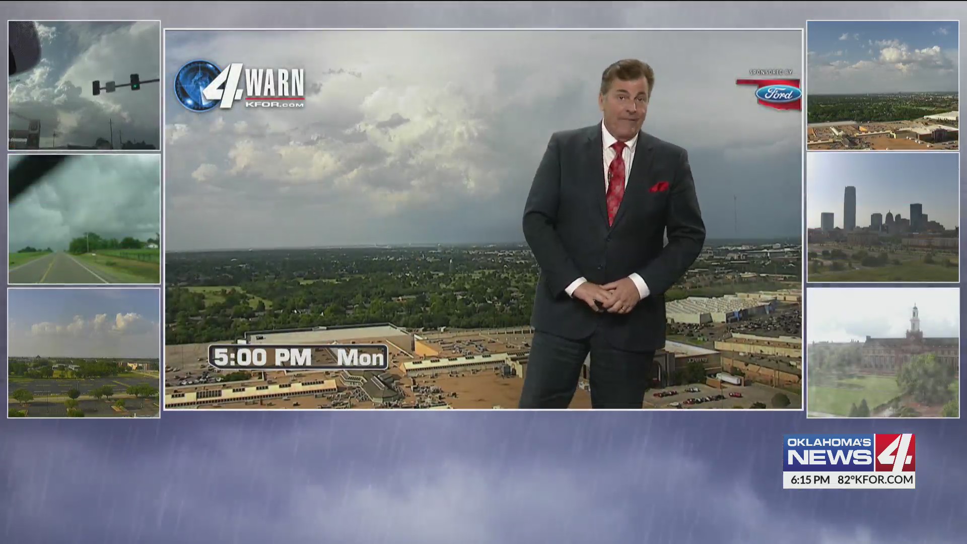Mike Morgan at 6PM Monday tracking ongoing severe storms. May 19th, 2025