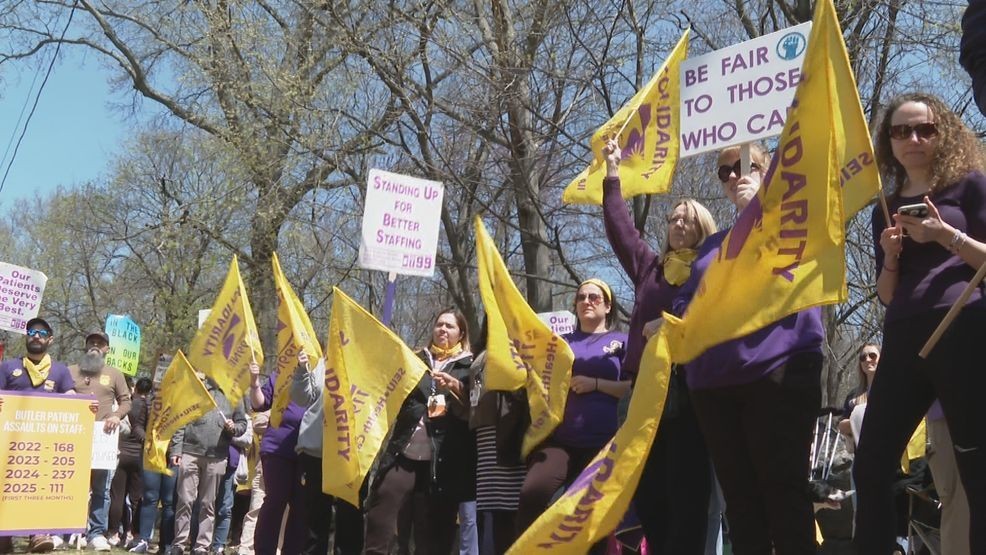 Butler Hospital to terminate health benefits for employees on strike