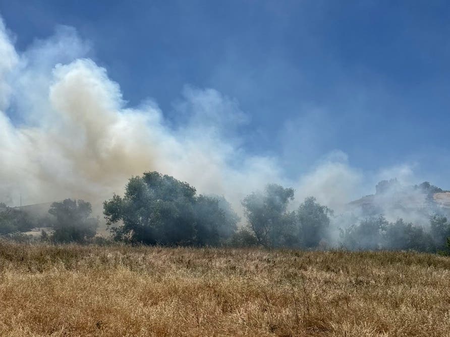 Smoke Visible From 580 Following Grass Fire: CHP