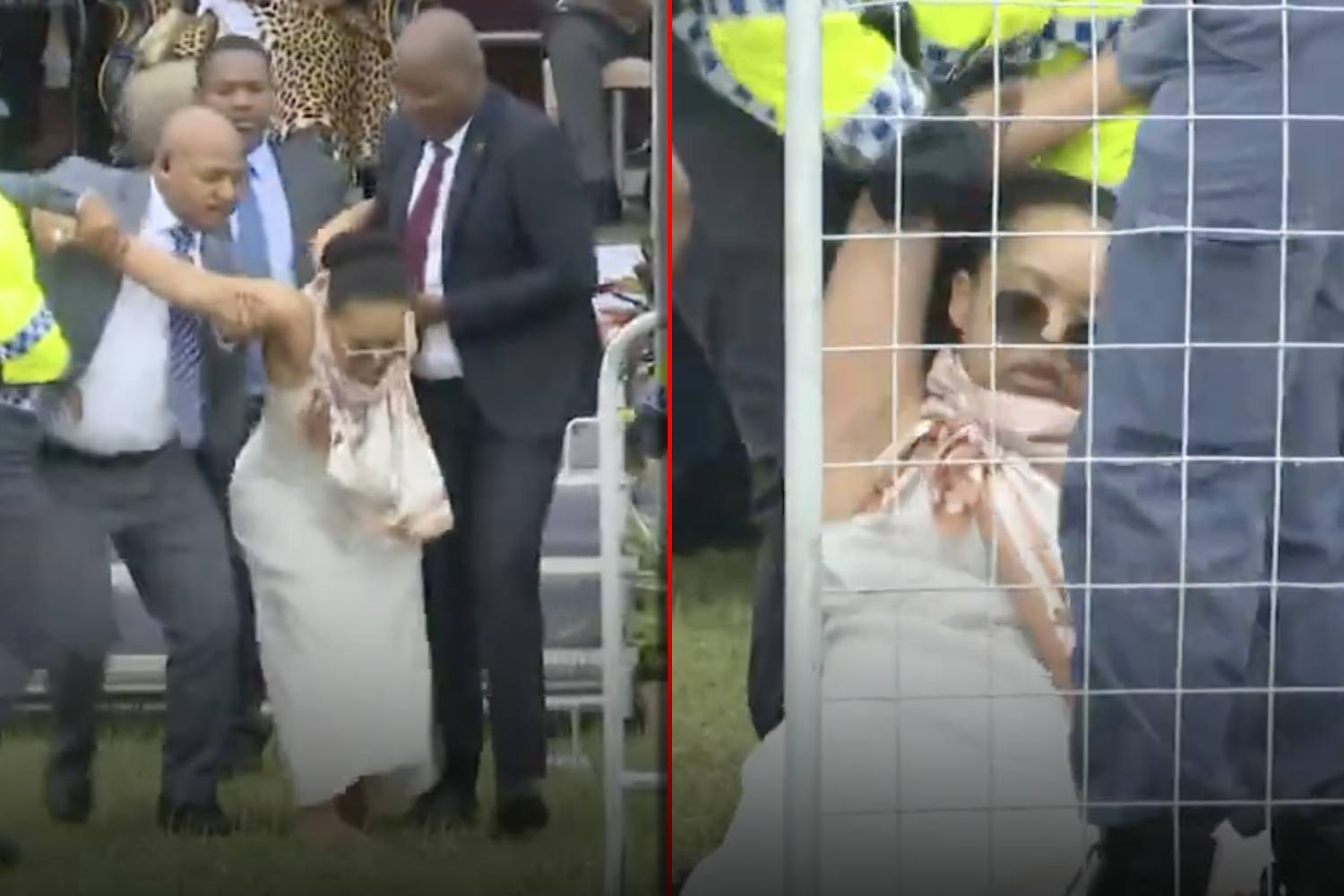 Watch: Woman attacks Ramaphosa and King Misuzulu at Shaka statue unveiling