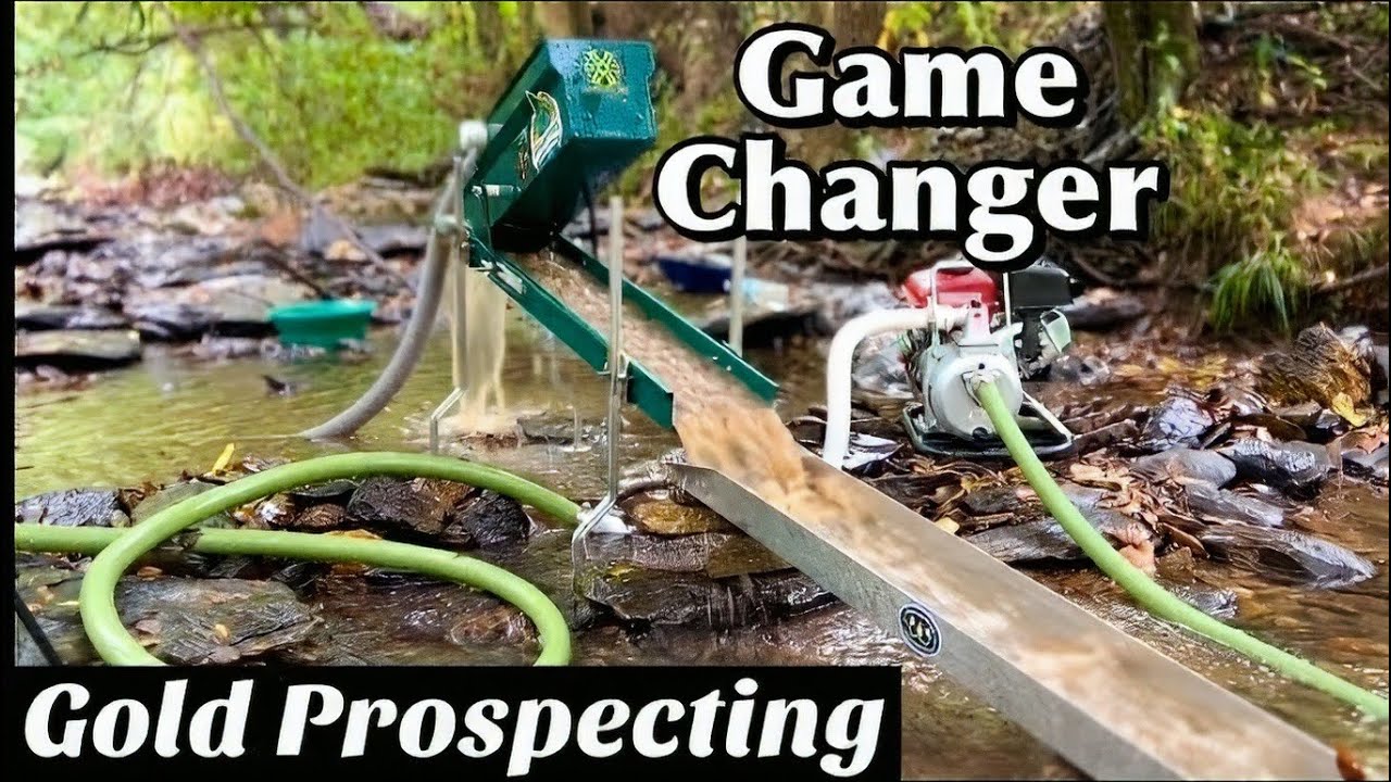 Prospecting for Gold with a Dredge Nozzle - into A High Banker Plus ...