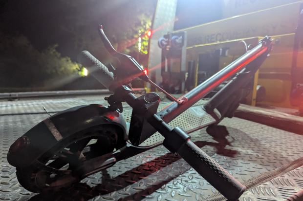 E-scooter seized in Oxfordshire town after being ridden into dead end