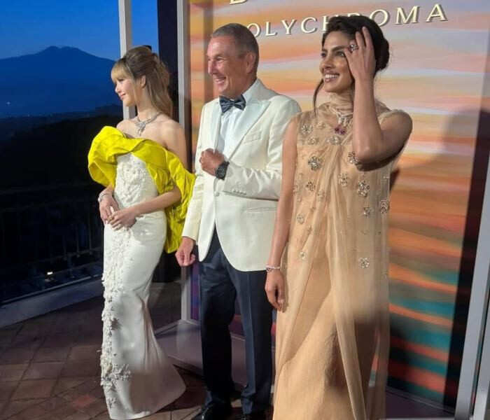 Priyanka Chopra Jonas poses with BLACKPINK star Lisa, greets paparazzi ...