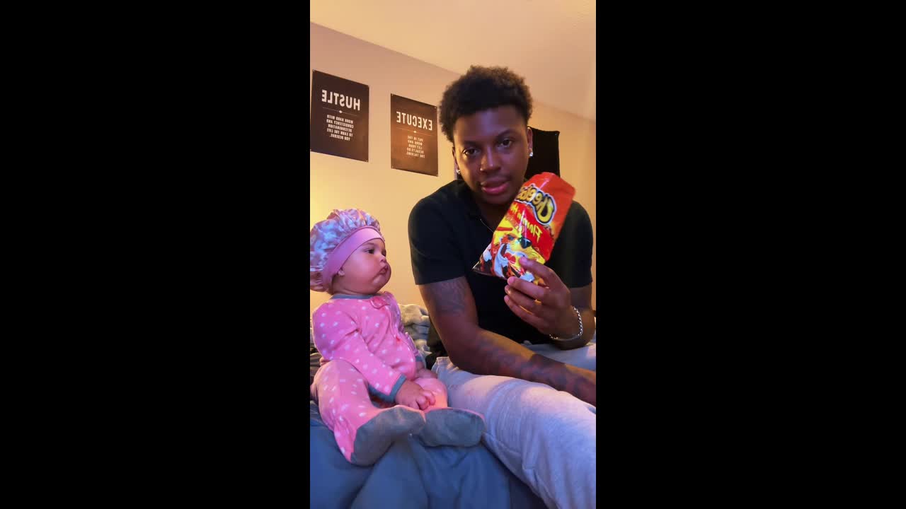 Baby’s first Hot Cheeto—Spicy snack backfires in viral clip