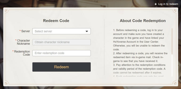 Genshin Impact 6.3 codes (January 2026)