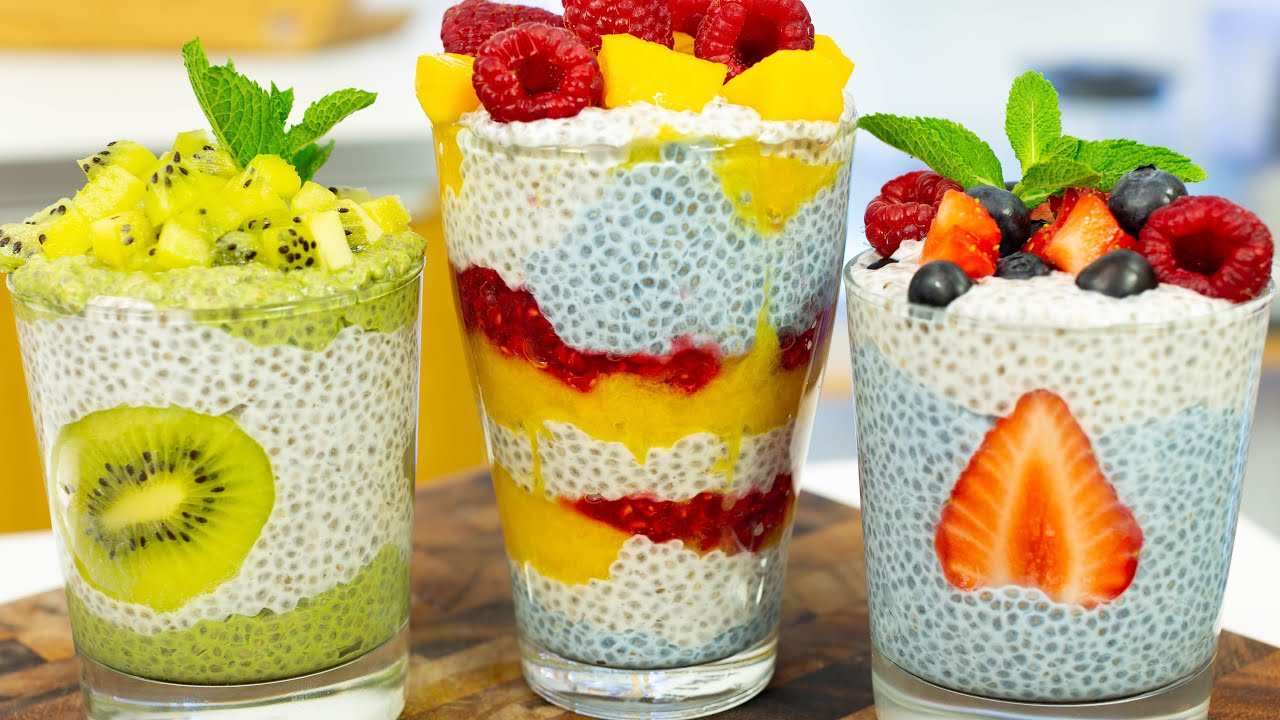 Healthy Breakfast Ideas: Chia Pudding Trio