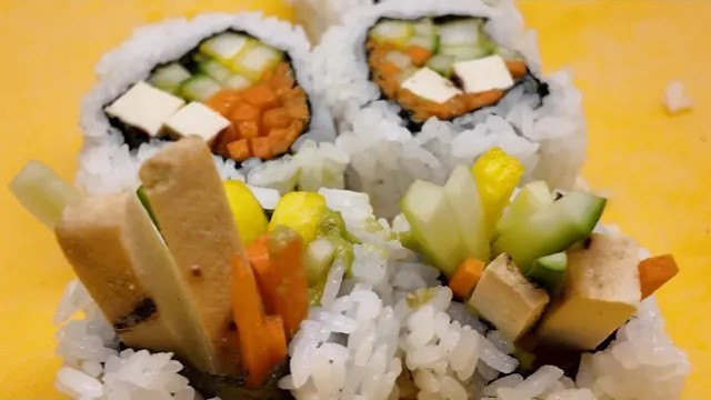 How to Roll a Veggie Inside-Out Sushi Roll Step-by-Step Guide