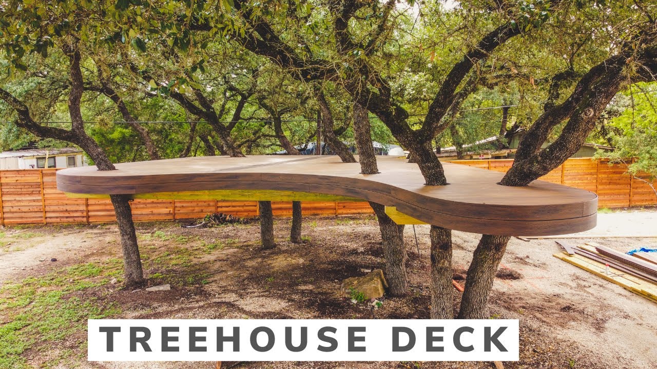 How to build a treehouse deck