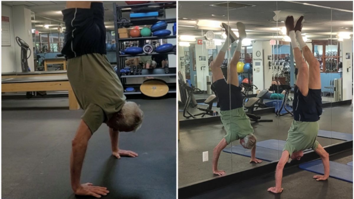 At 74, US man breaks Guinness World Record for holding handstand for 15 ...