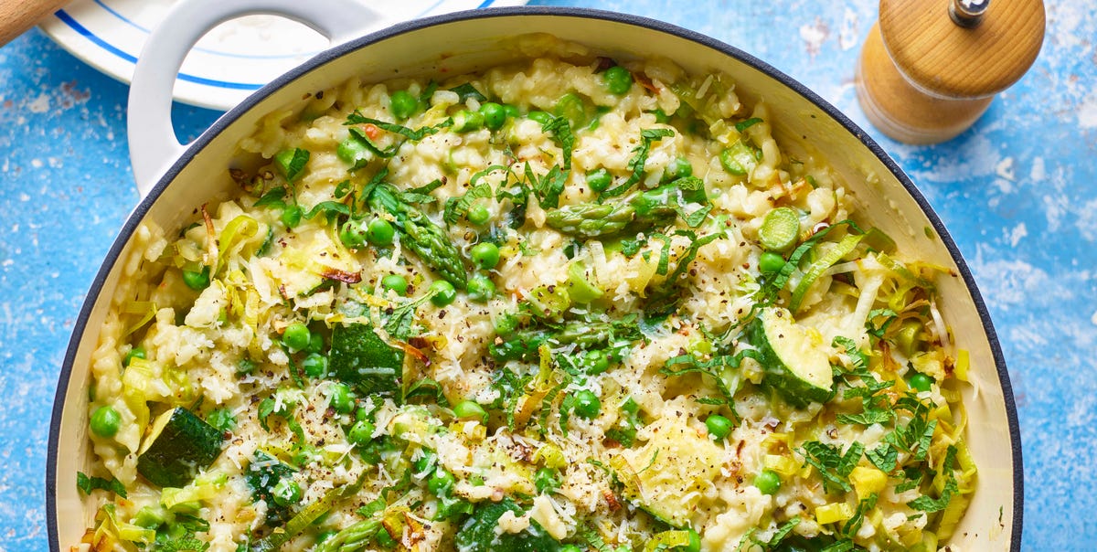 The freshest tasting spring green risotto recipe 🌿