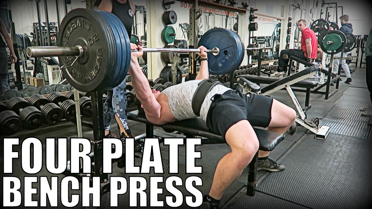 4 PLATE BENCH PRESS PR ATTEMPT!! 397lbs (180kg)