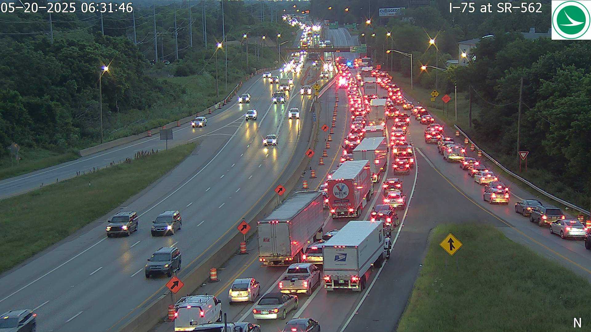 Multi-vehicle crash reported on I-75 northbound causing the highway to ...