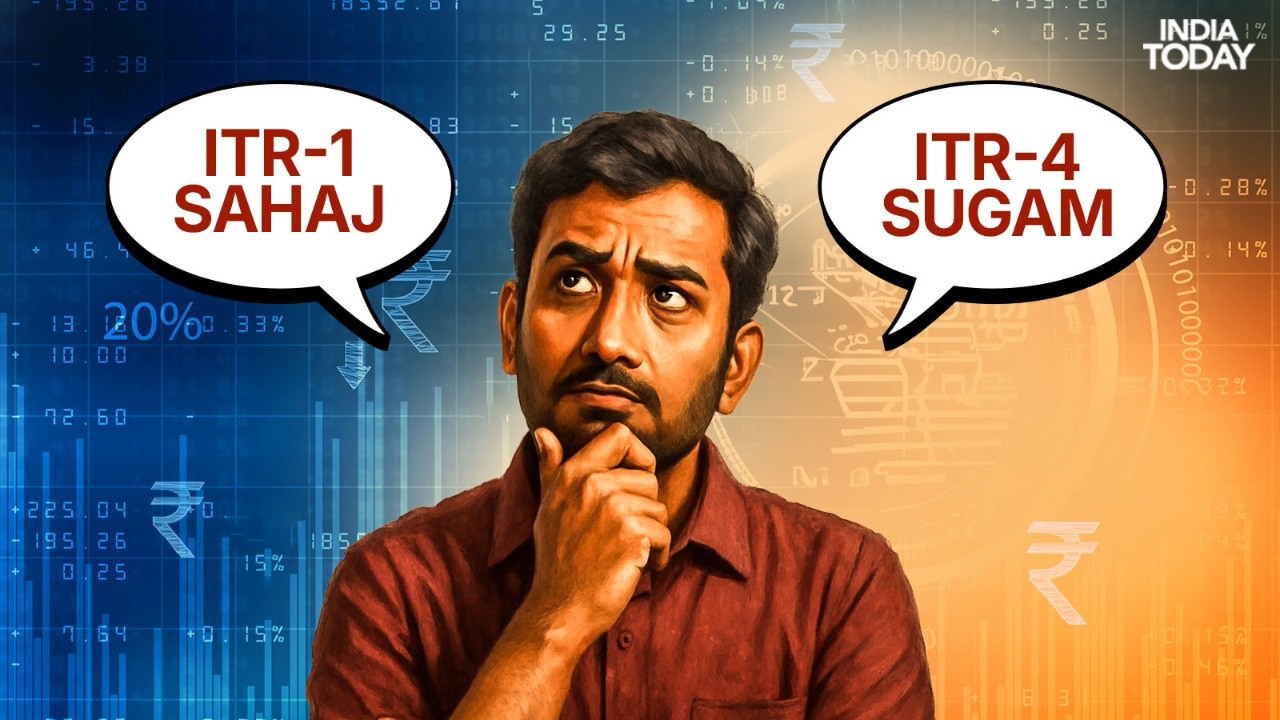 ITR-1 Sahaj vs ITR-4 Sugam: Which ITR form should you use? ITR-1 Sahaj vs ITR-4 Sugam: Which ITR form should you use?