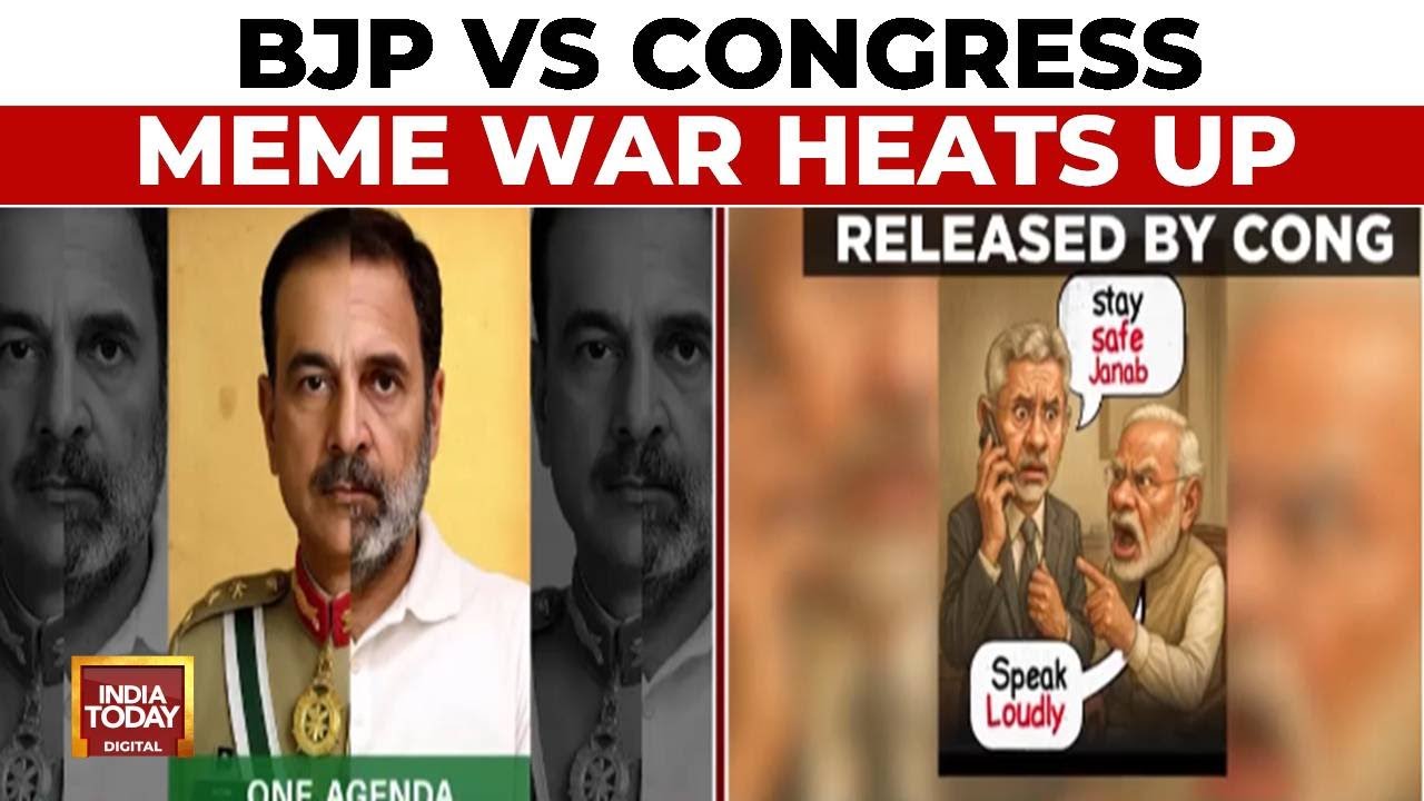 BJP vs Congress meme war escalates over Pakistan