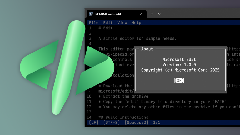 Microsoft's New Text Editor Is a Vim and Nano Alternative