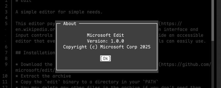 Edit: nuovo editor di testo CLI open source integrato in Windows 11