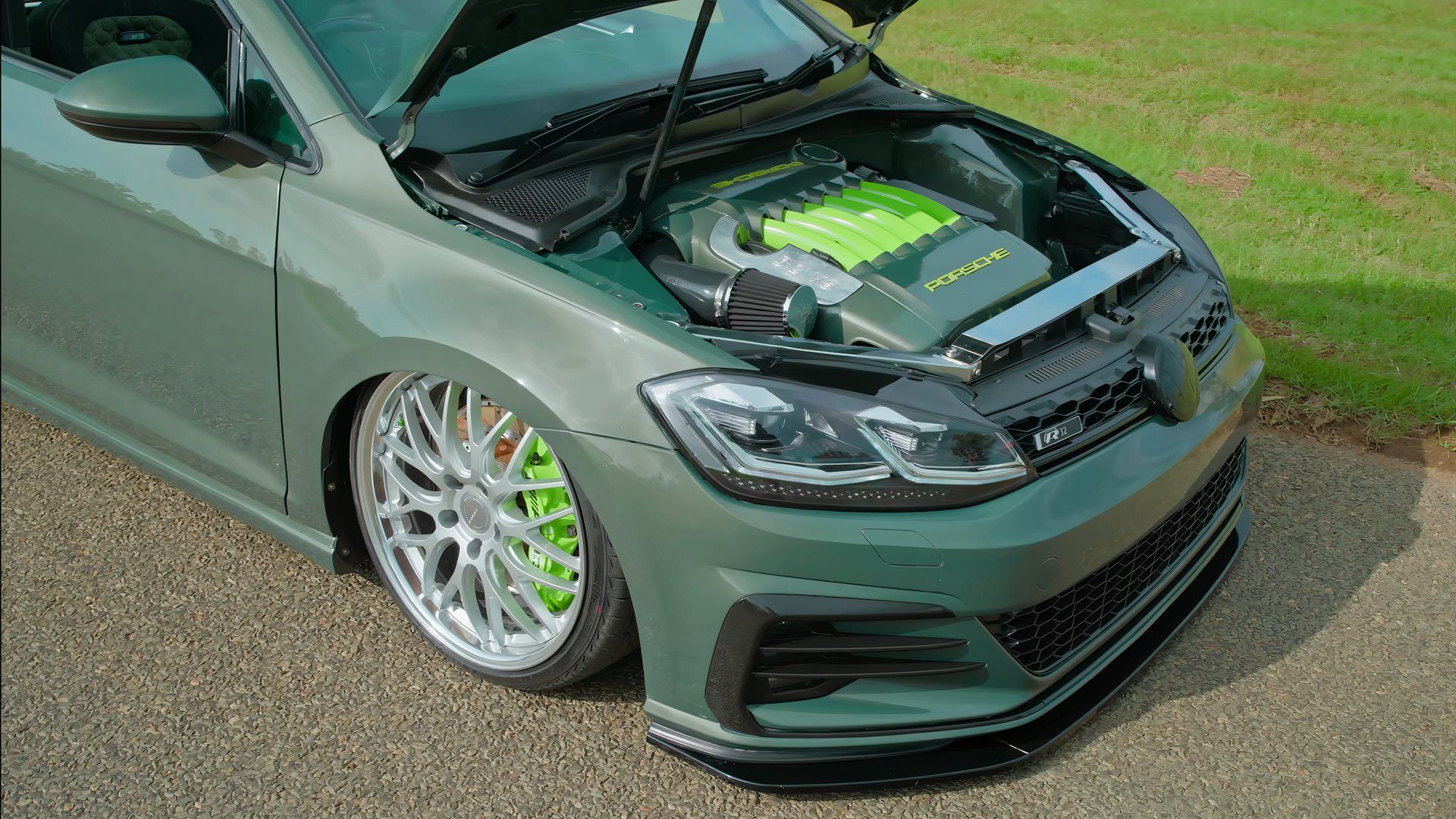 Porsche-Swapped VW Golf Taken From Shell to Show-Stopper In Three Months