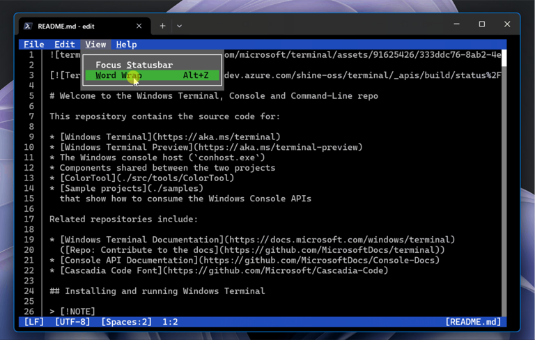 Microsoft's New Text Editor Is a Vim and Nano Alternative