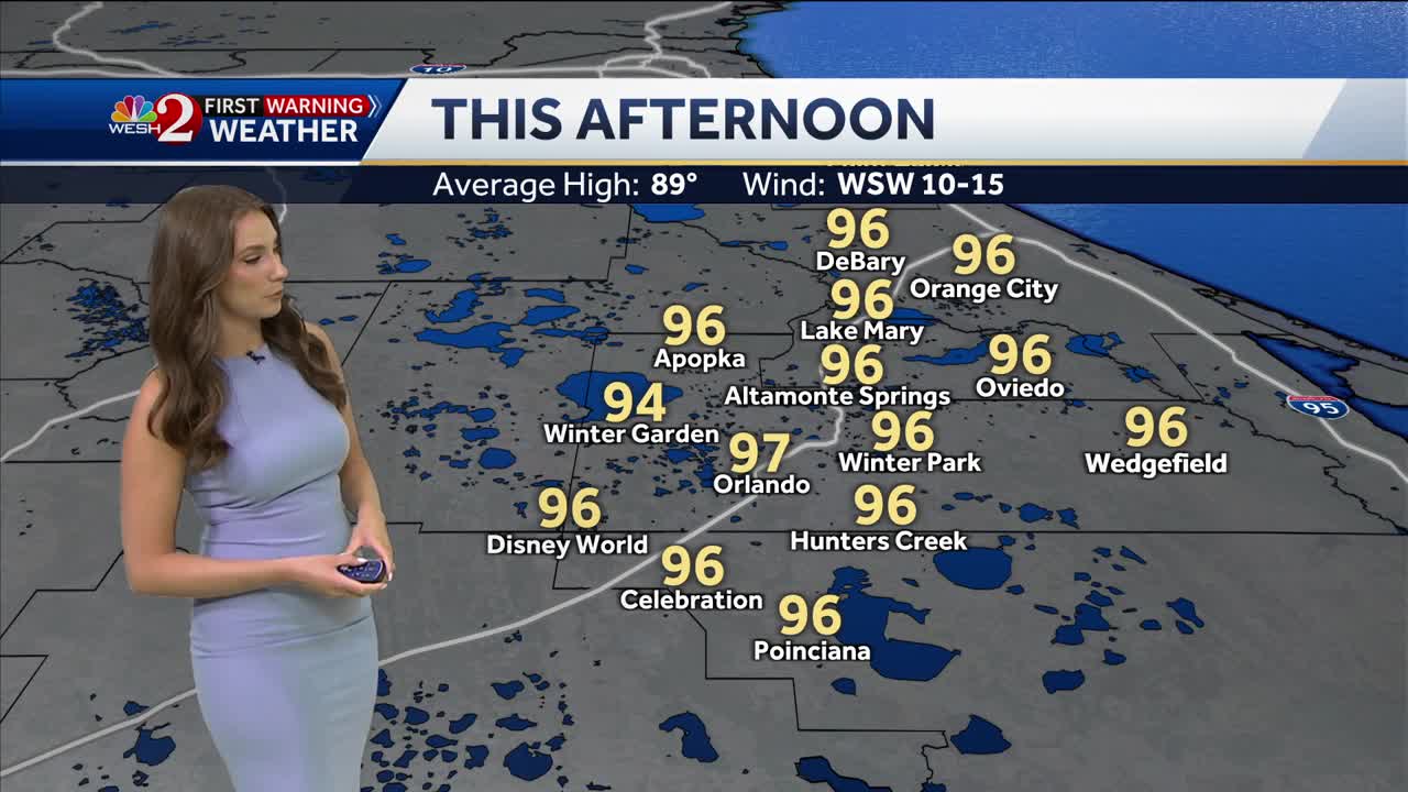 Scorching sunshine continues in Central Florida with highs reaching ...