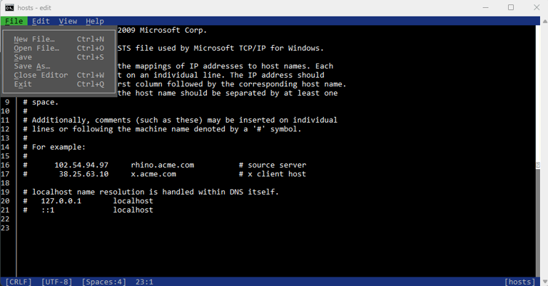 Edit: nuovo editor di testo CLI open source integrato in Windows 11