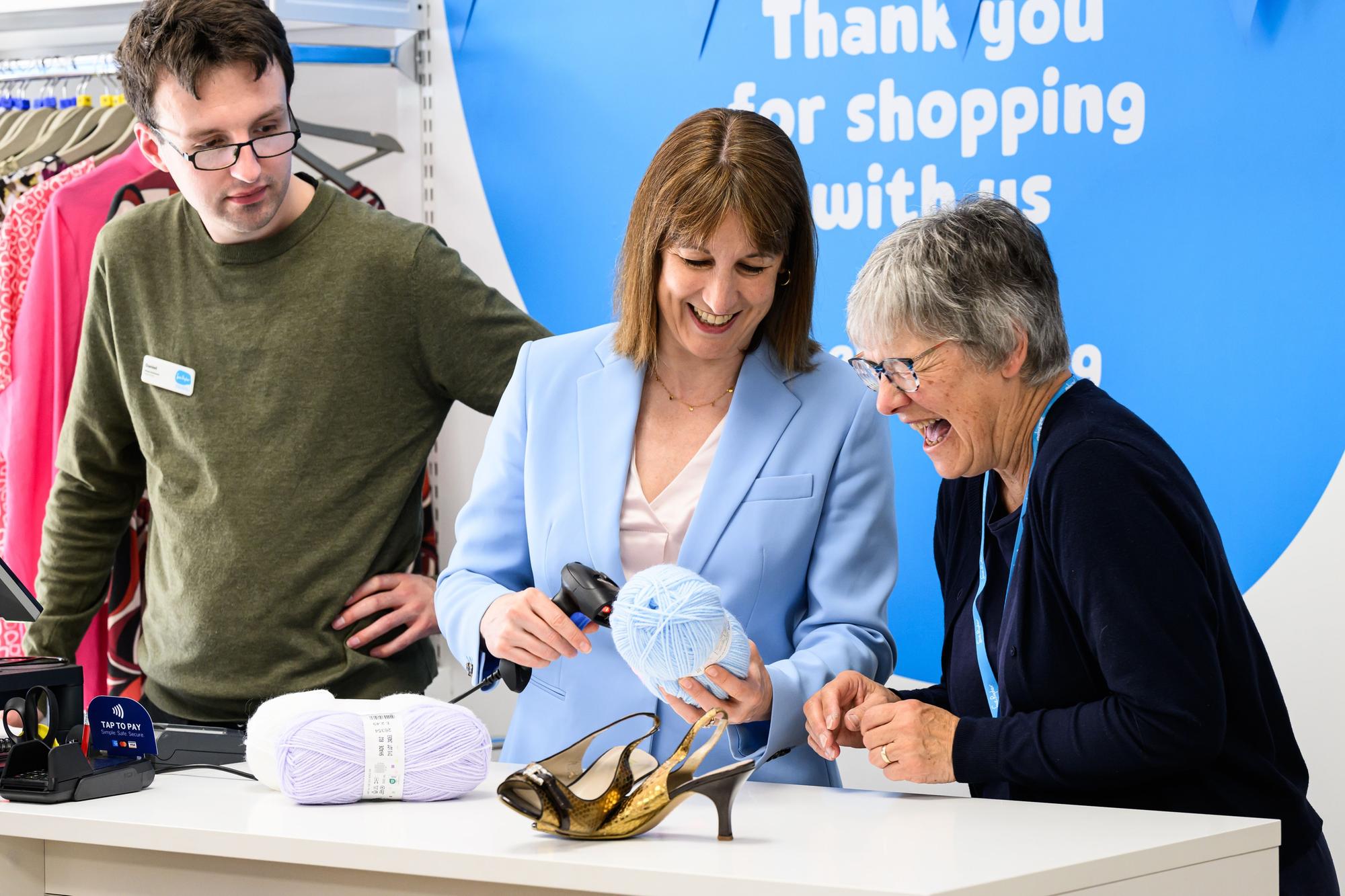 Chancellor of the Exchequer and local Mp Rachel Reeves visit Sue Ryder ...