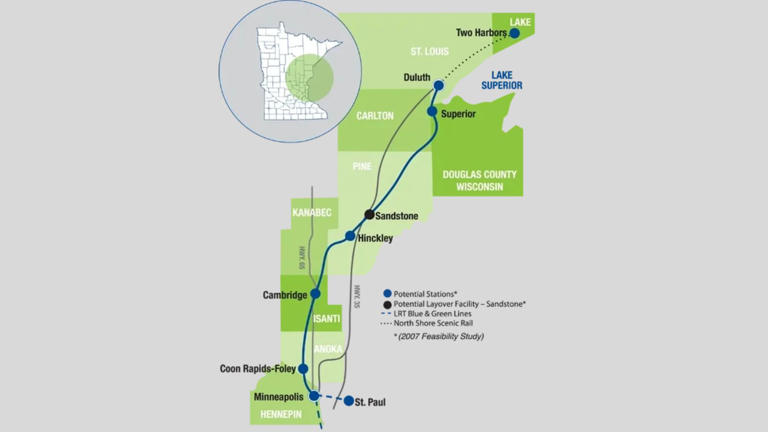 Minnesota high-speed rail project "effectively dead" after funding change