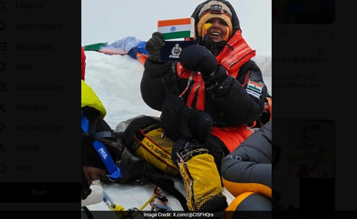 Geeta Samota Becomes 1st Paramilitary Force CISF Personnel To Climb Mount Everest
