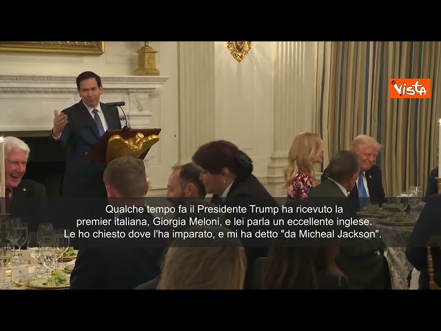 Marco Rubio su Meloni: "Parla inglese eccellete, l'ha imparato con ...