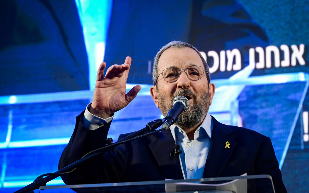 Former PM Ehud Barak defends Yair Golan amid outcry over ‘killing ...